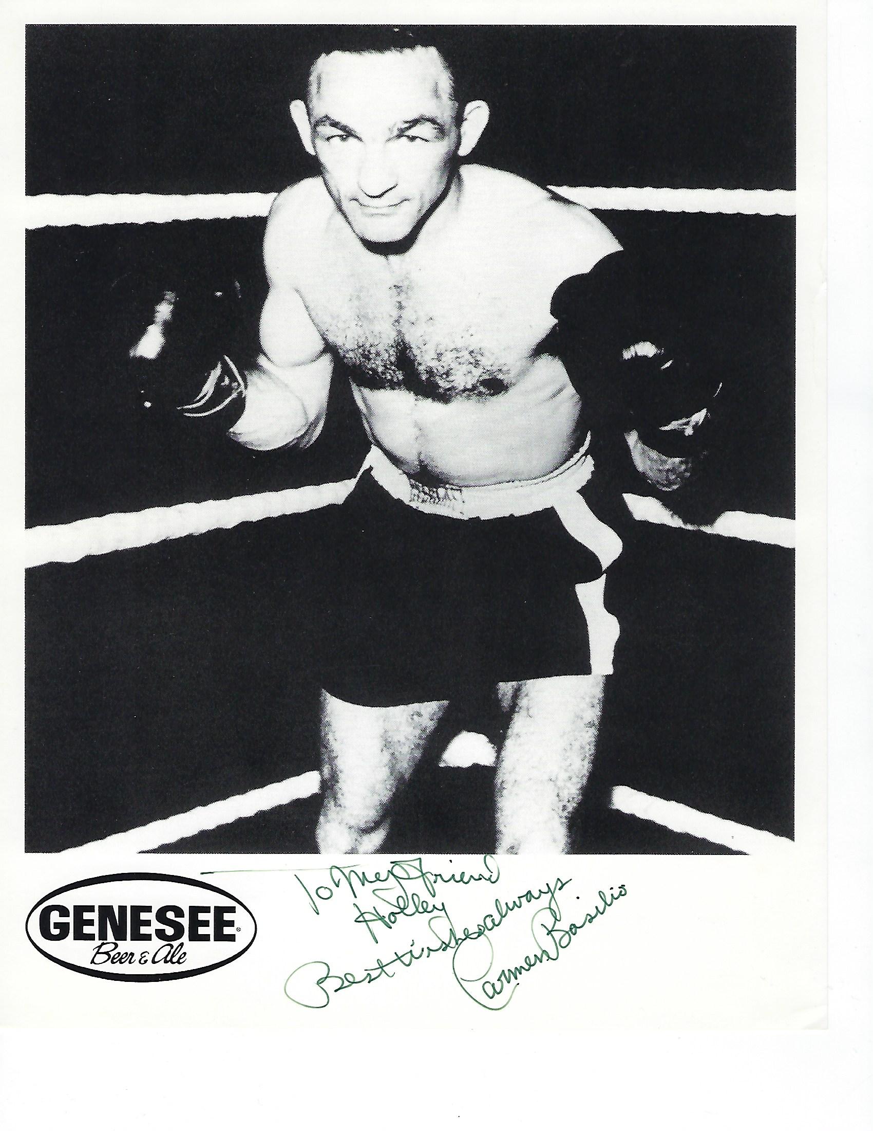 Carmen Basilio Signed Photo